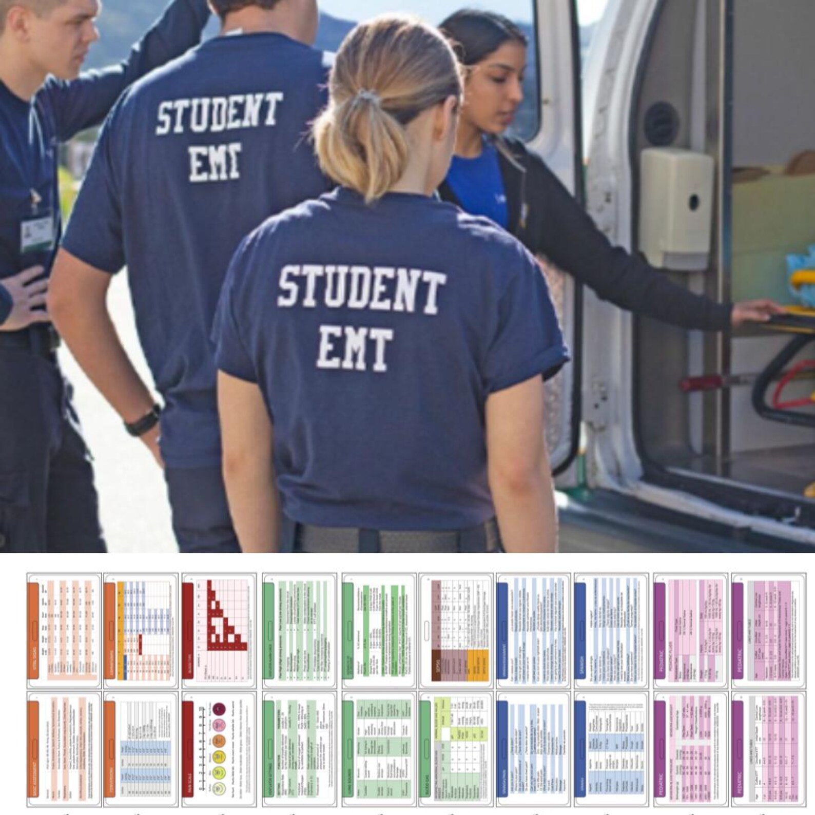 Emt/ems/paramedics/ems Student Reference Badge ID 15 Card Set Soap.pcr ...