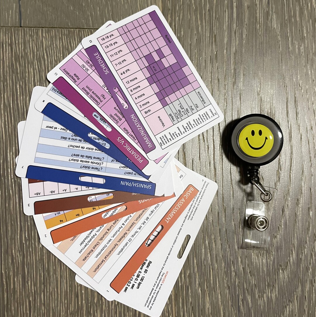 8 Set Cna/ma/pct/tech Reference Badge Cards - Technicians/medical ...