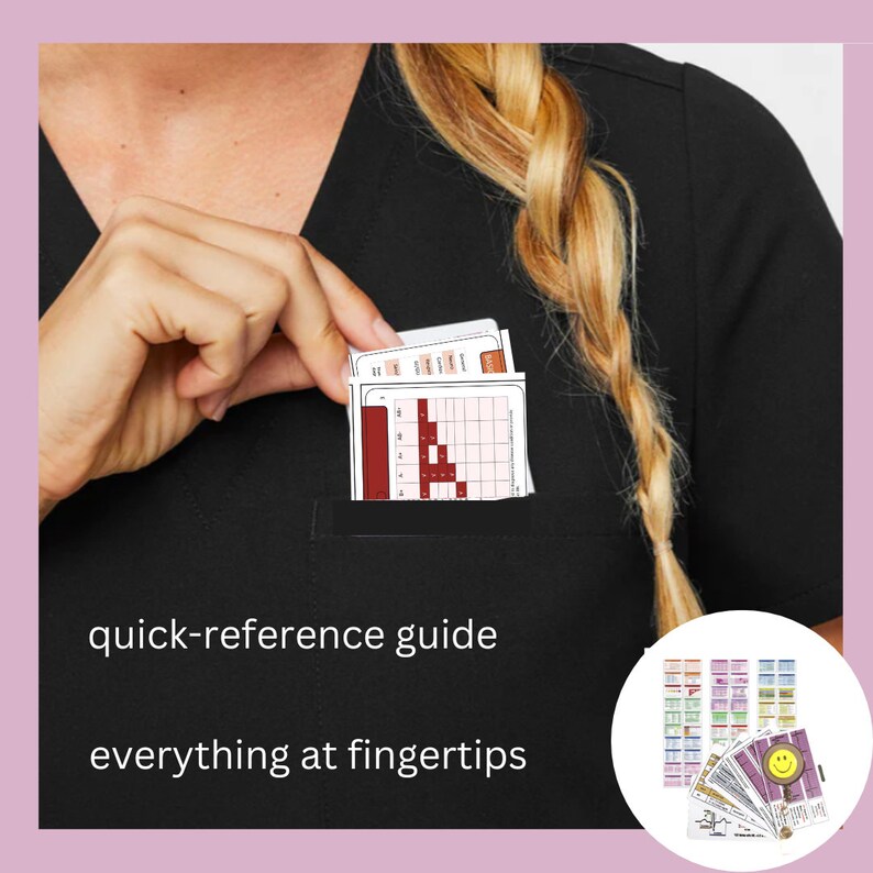 Cna/ma/tech/pct Reference Badge Cards Technicians/medical Assistants ...