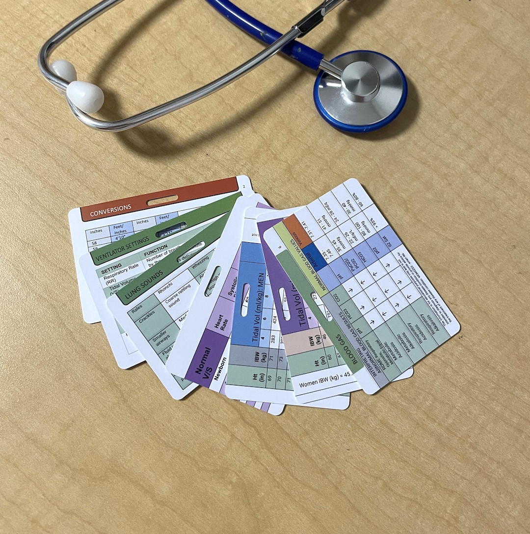 Respiratory Therapist Badge 7 Card Set: ABG, Vent Care, Lung Assessment ...