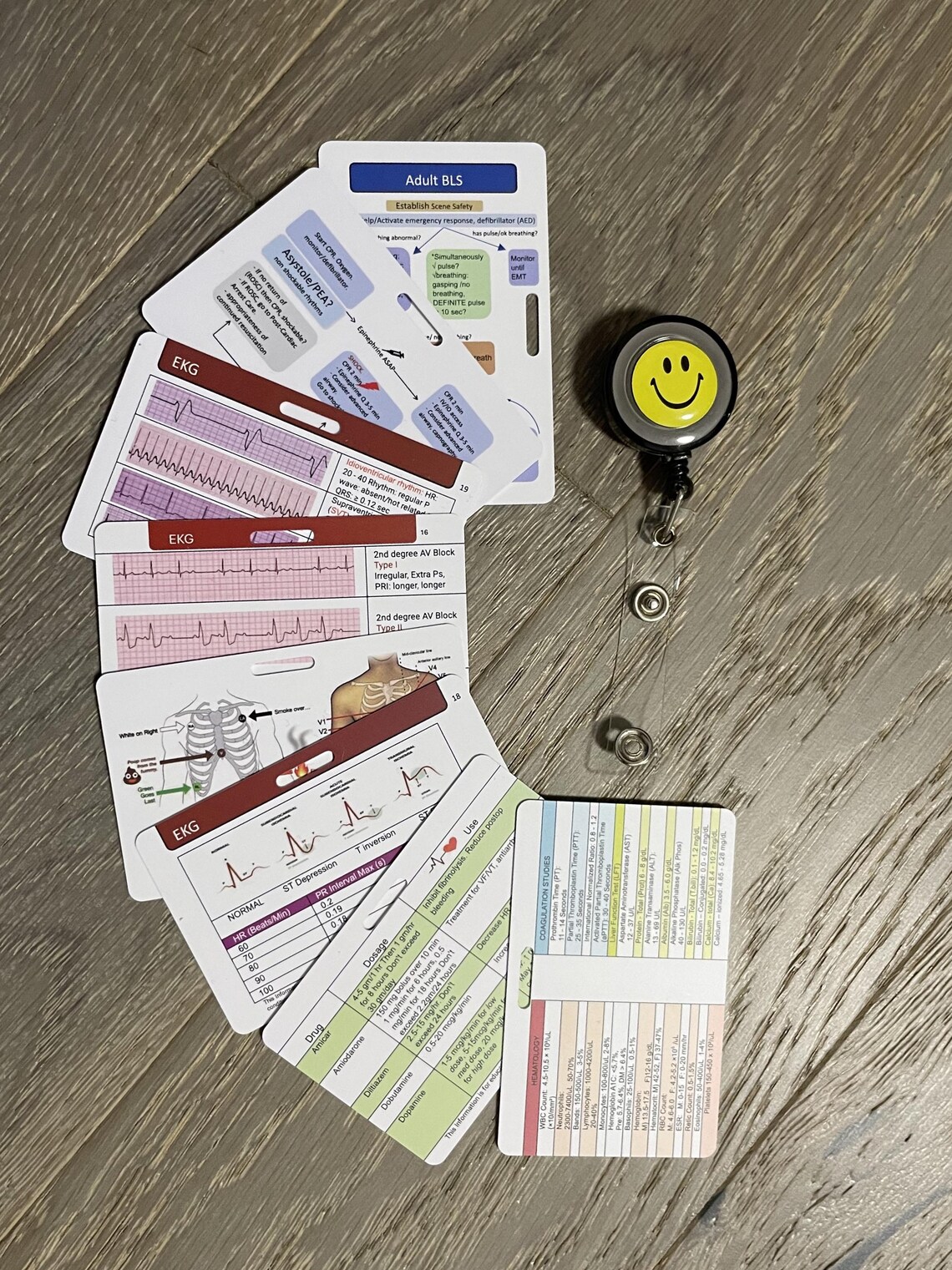 ICU, Critical Care Badge Card Acls, Bls, Cpr, Ekg, Code Blue, Icu IV ...