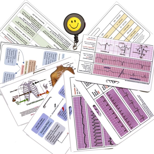 Acls Reference Cards - Etsy