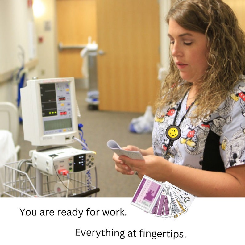 Cna/ma/tech/pct Reference Badge Cards Technicians/medical Assistants ...