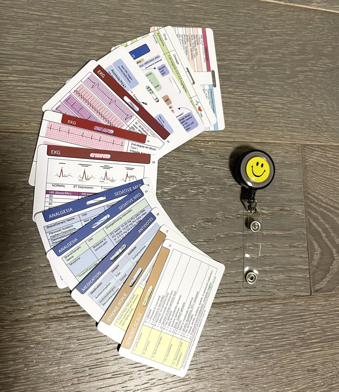 12 ICU, Critical Care Nurse Badge Card Acls, Bls, Cpr, Ekg, Code Blue ...