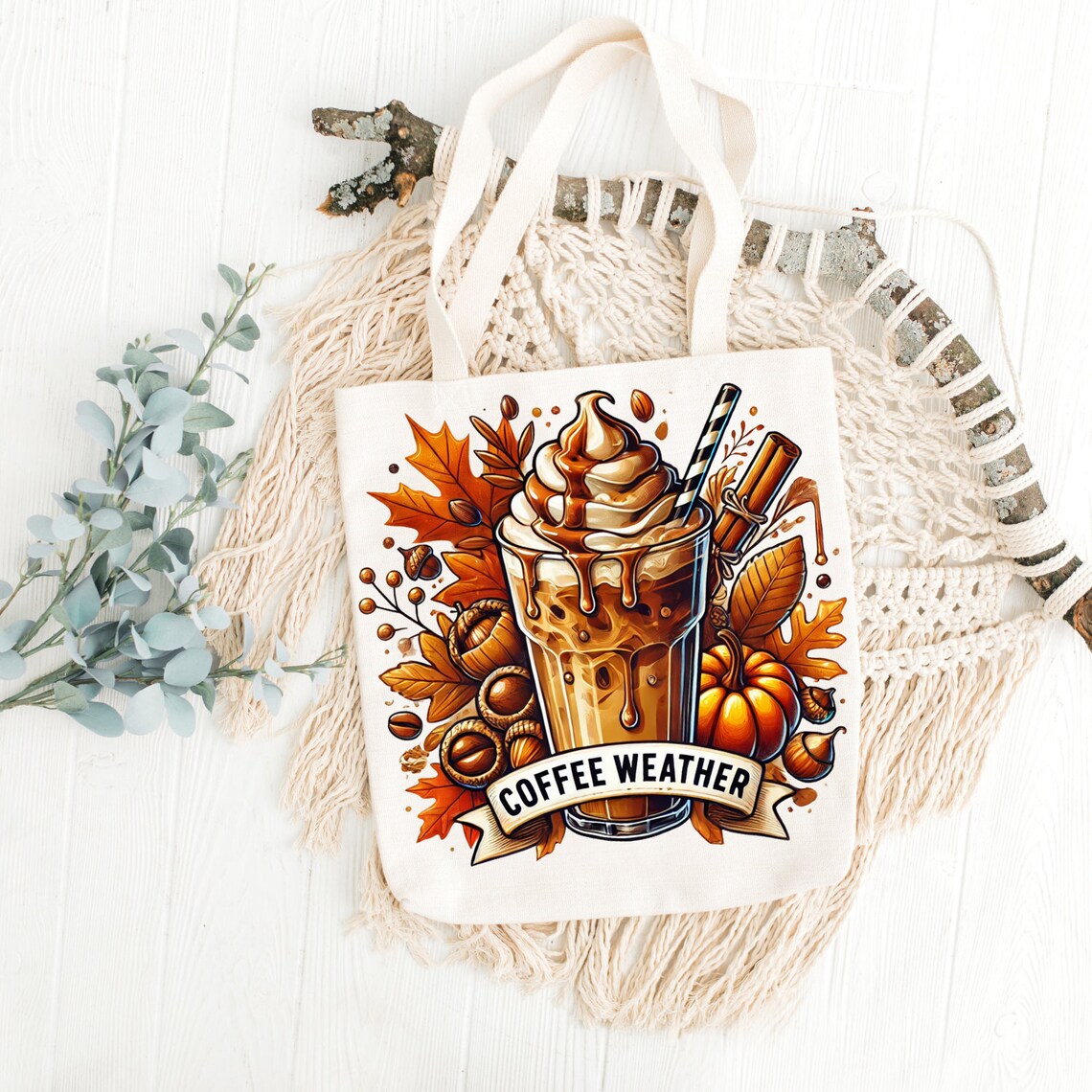 Coffee Weather Png, Sublimation Design, Pumpkin Spice Png, Coquette Png ...