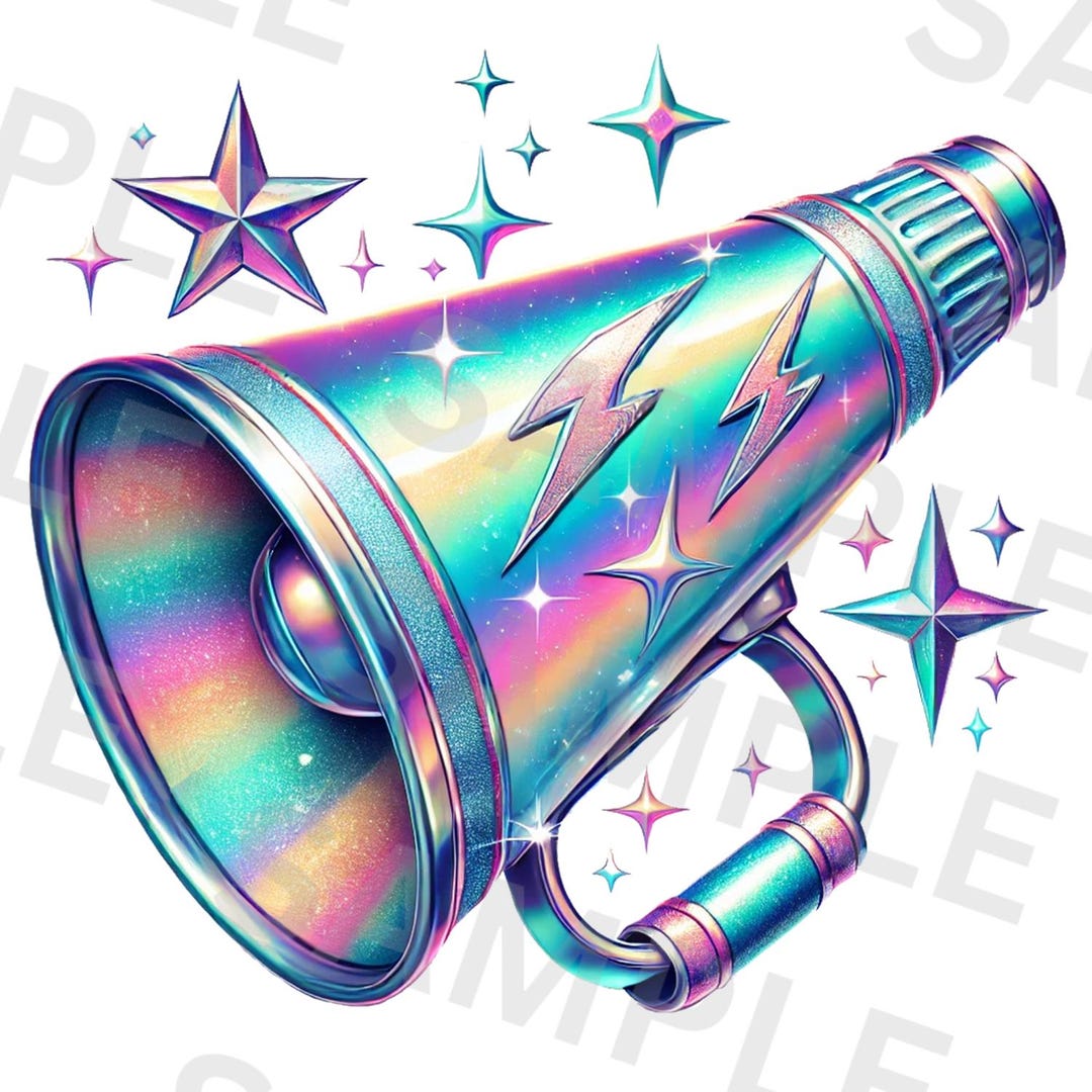 Cheer Megaphone Png, Sublimation Design, Megaphone Designs, Cheer Vibes ...