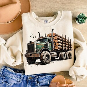 Logging Truck Png, Sublimation Design, Logging Equipment Png, Logging ...