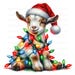 Christmas Goat PNG, Sublimation Design, Farm Animal Png, Goat Clip Art ...
