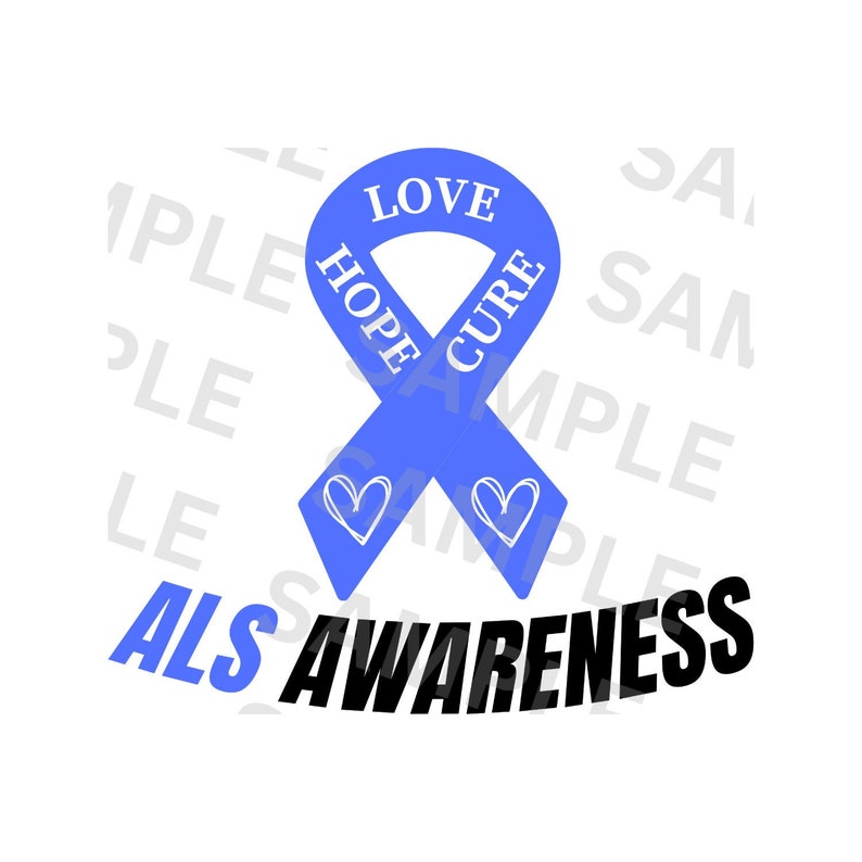 ALS Awareness Png, Transparent PNG for Sublimation Printing, Blue ...
