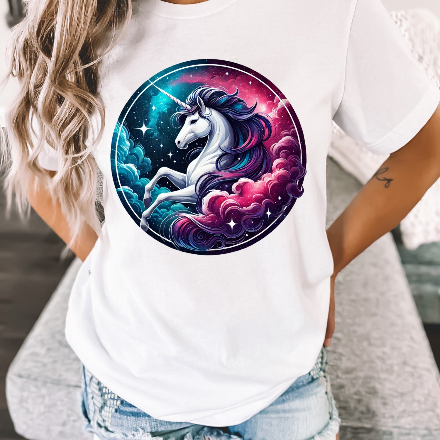 Galaxy Unicorn Clipart, Sublimation Design, Unicorn Png, Mystical ...