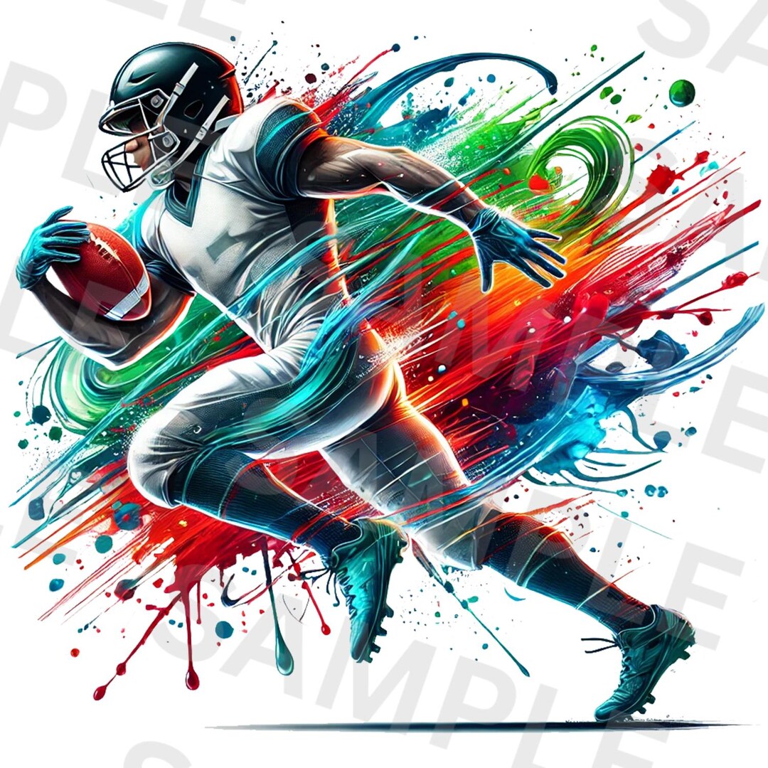 Football Player Png, Sublimation Design, Football Png, Athlete Png ...