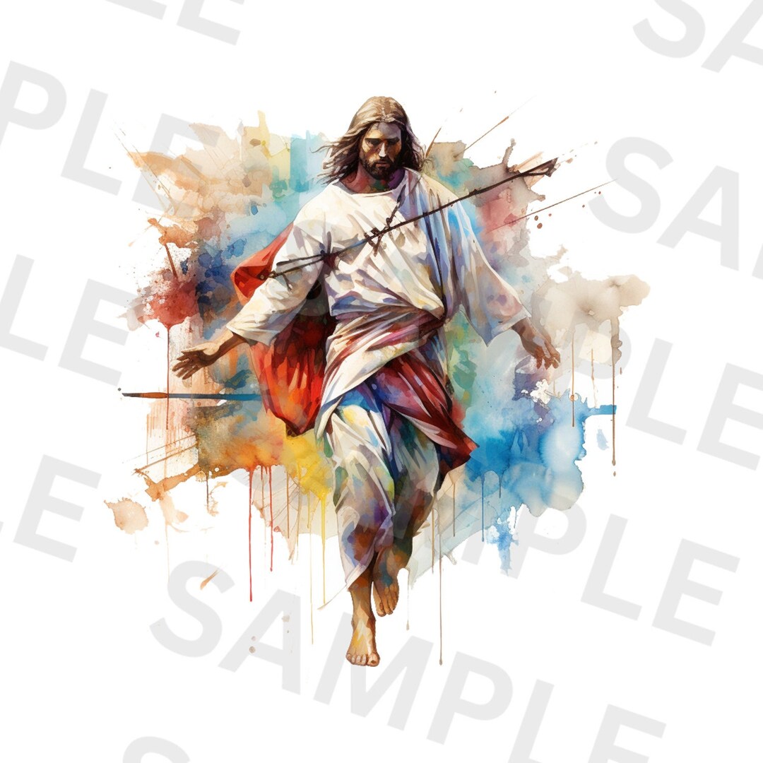 Jesus Christ Clipart, Bible Scenery PNG Sublimation Design, Christ ...