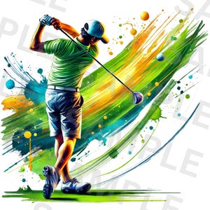 Golfer Png, Sublimation Design, Golfing Png, Athlete Png, Sport Png, T ...
