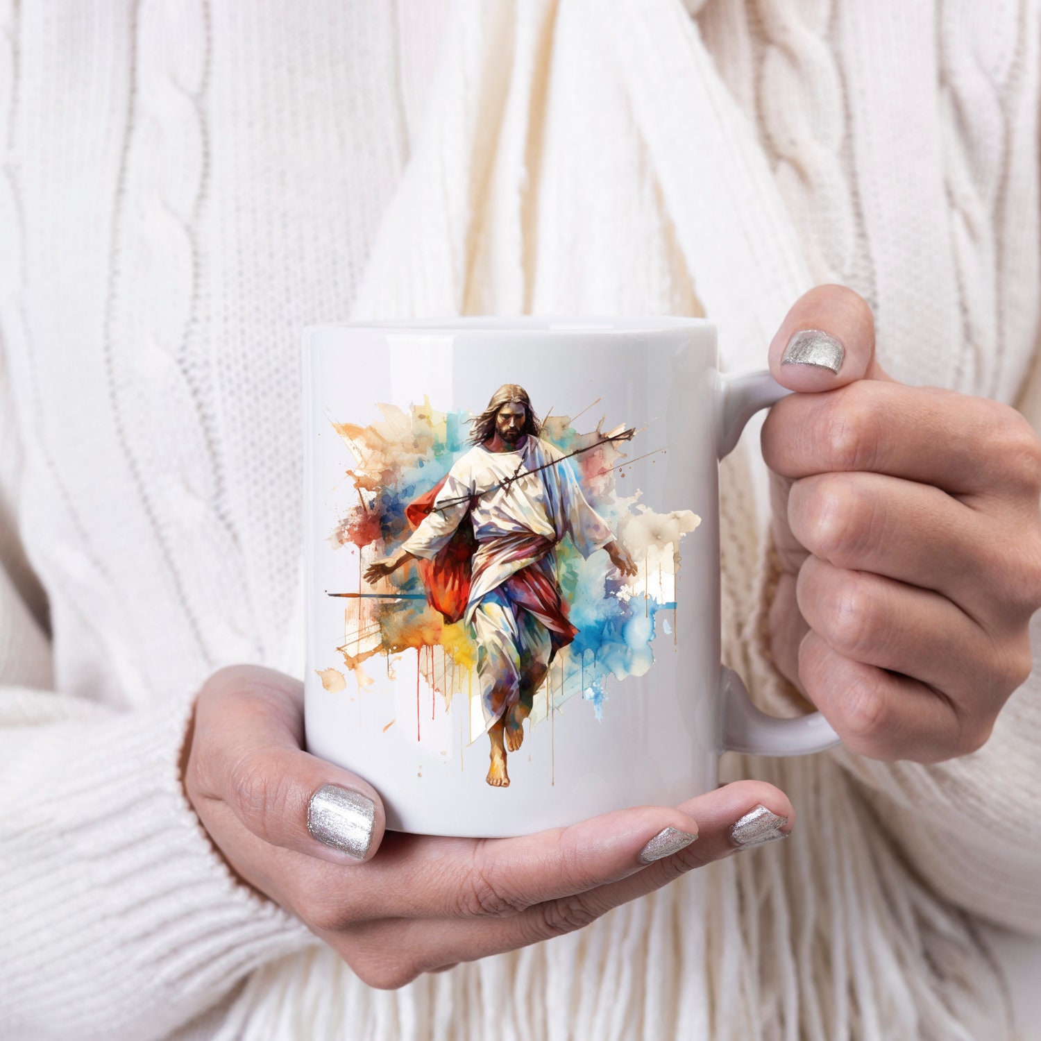 Jesus Christ Clipart, Bible Scenery PNG Sublimation Design, Christ ...