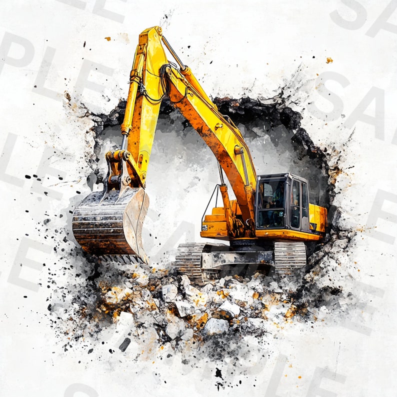 5 Construction Vehicle Clipart, Vehicle Clipart Bundle, High Quality ...