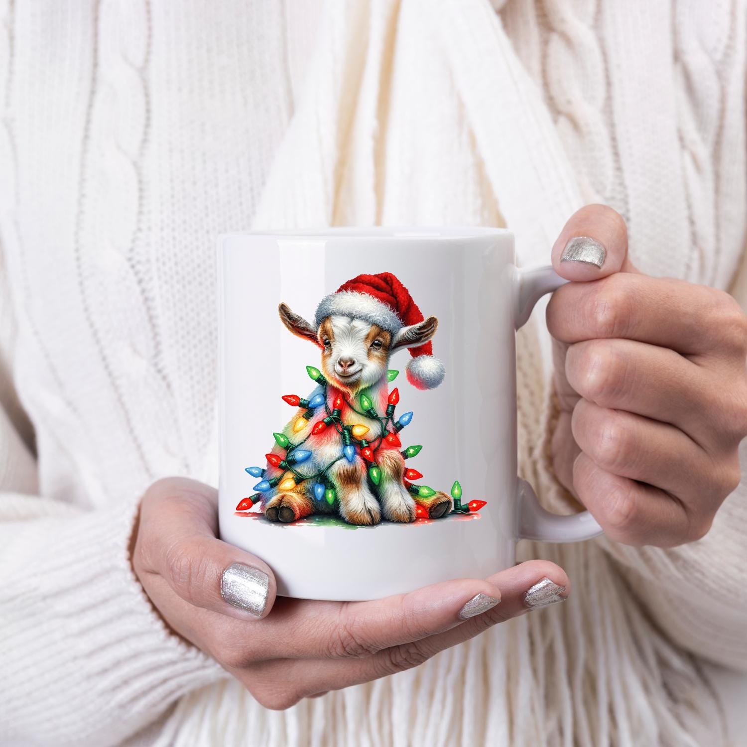 Christmas Goat PNG, Sublimation Design, Farm Animal Png, Goat Clip Art ...