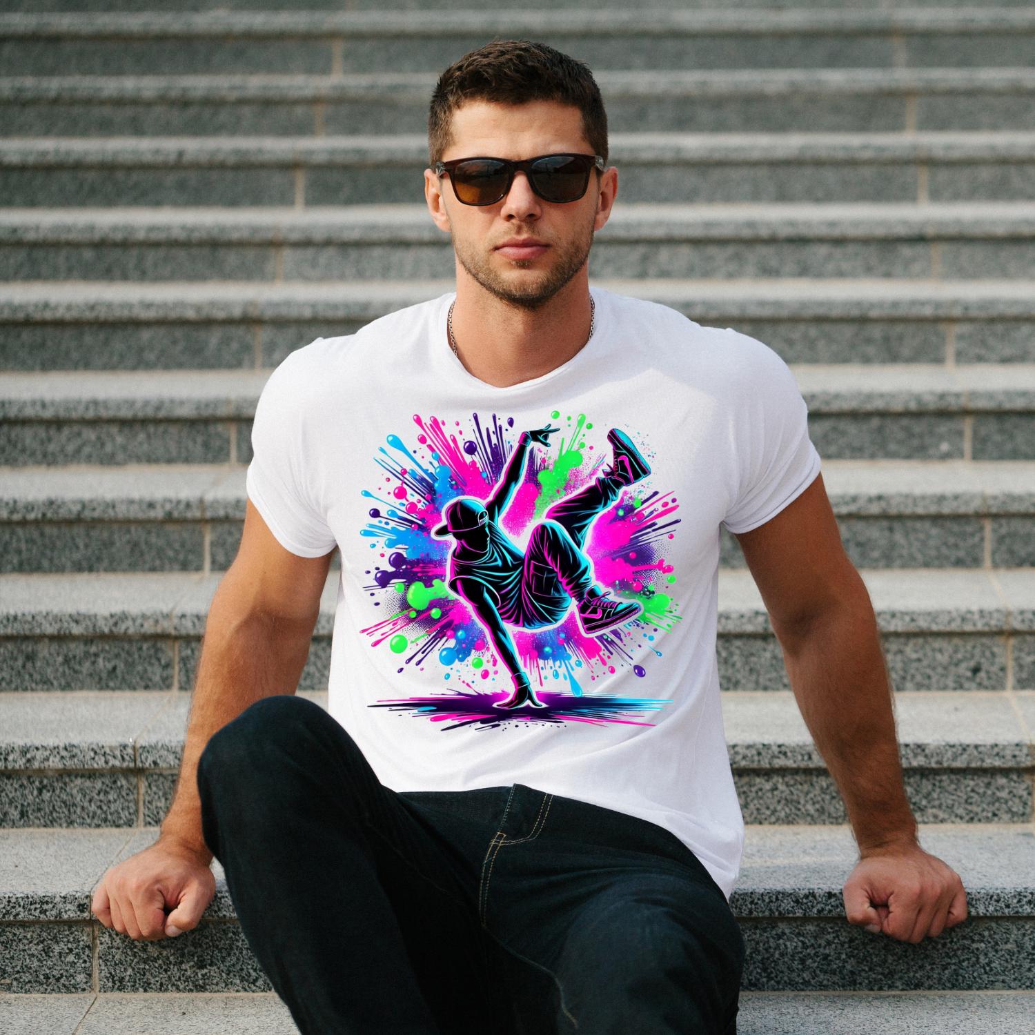 Neon Dance PNG Bundle – 5 Vibrant Dancer Cliparts for Zumba Shirts ...