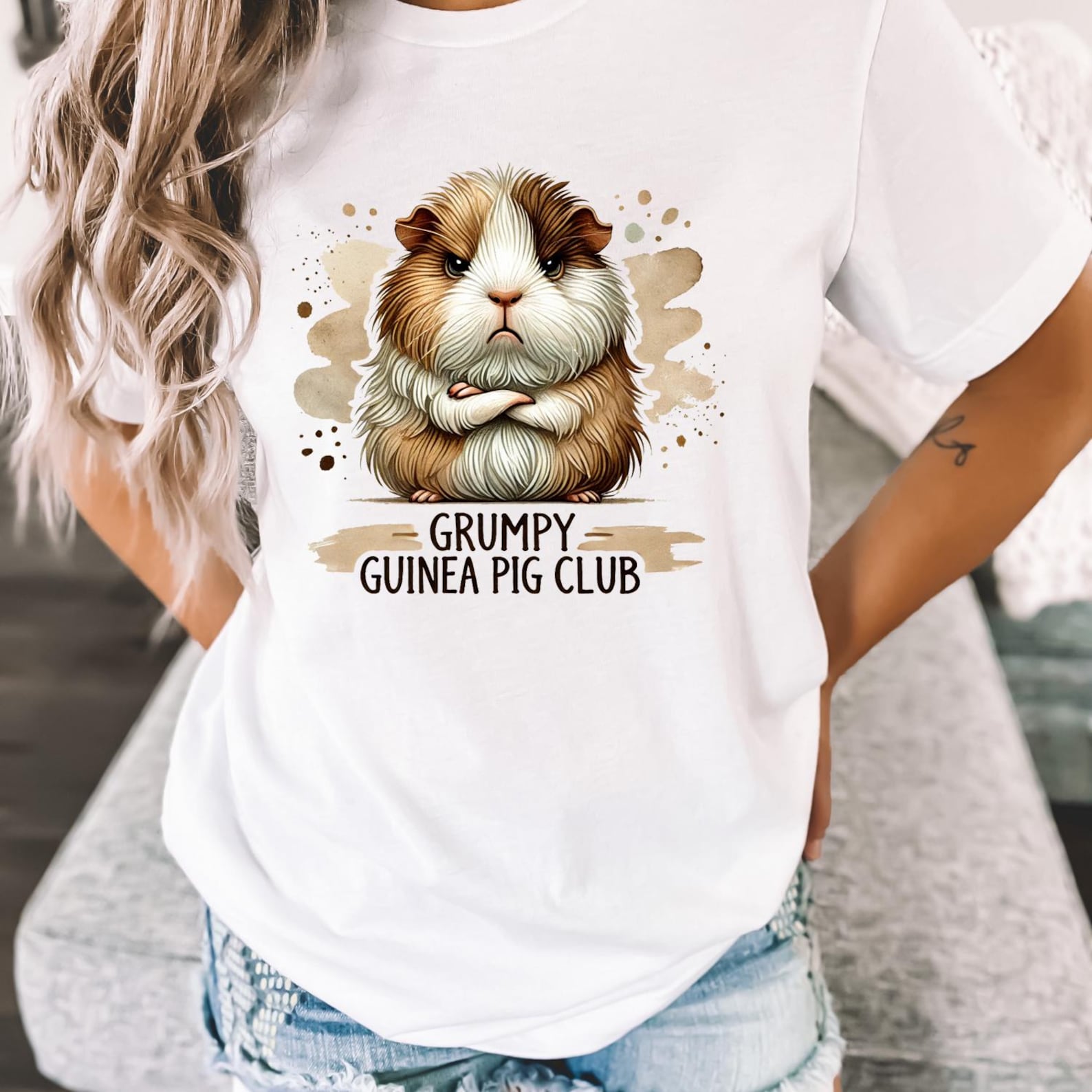 Grumpy Guinea Pig Club PNG – Funny Pet Sublimation Design for Guinea ...