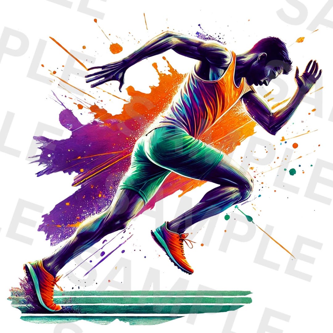 Runner Png, Sublimation Design, Track and Field Png, Athlete Png, Sport ...