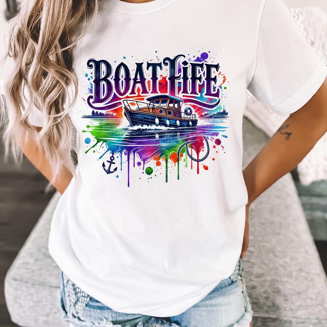 Boat Life Png, Sublimation Design, Lake Life Png, Boat Clip Art, Preppy ...