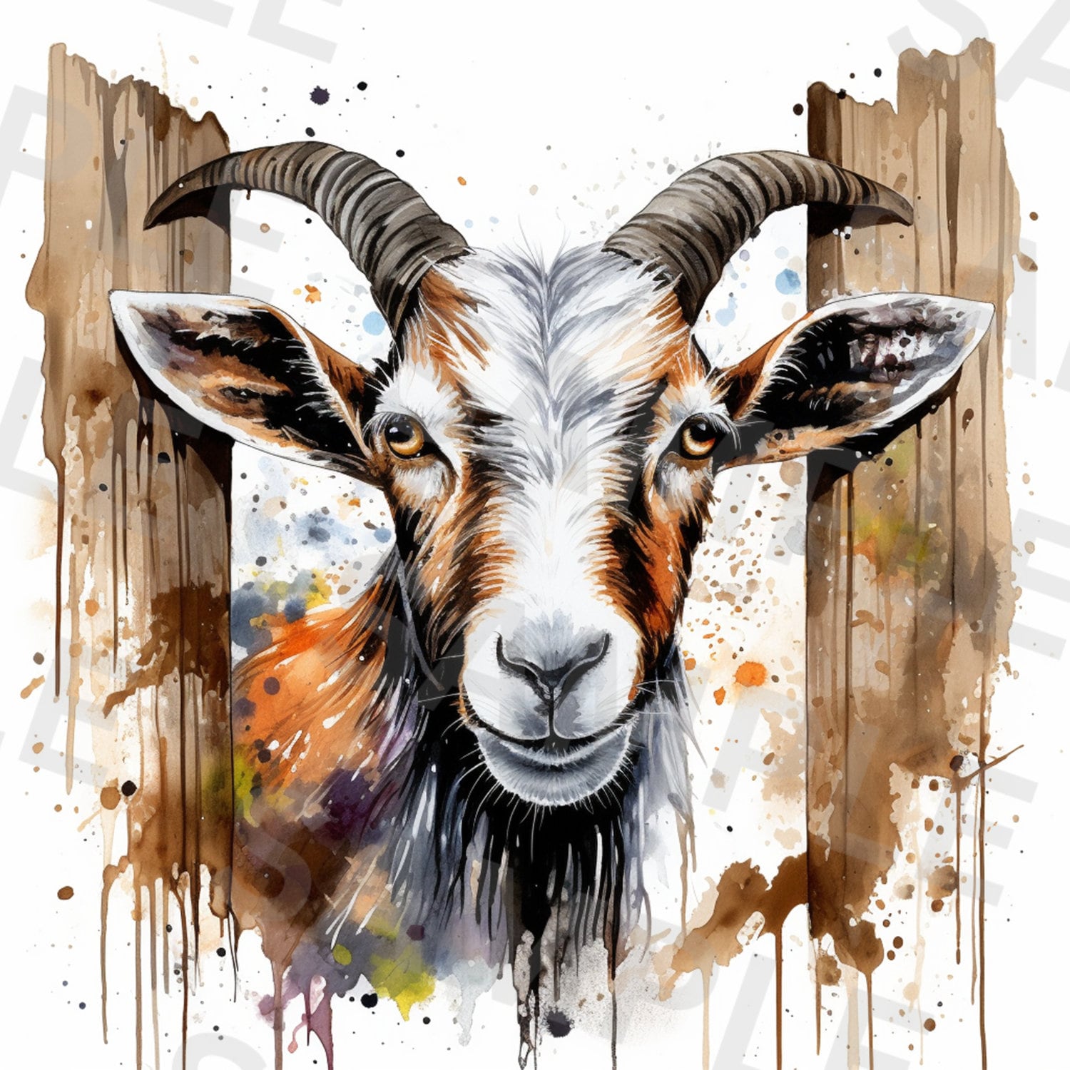 5 Barn Animals Clipart, Barn Animals PNG, Printable Watercolor Clipart ...