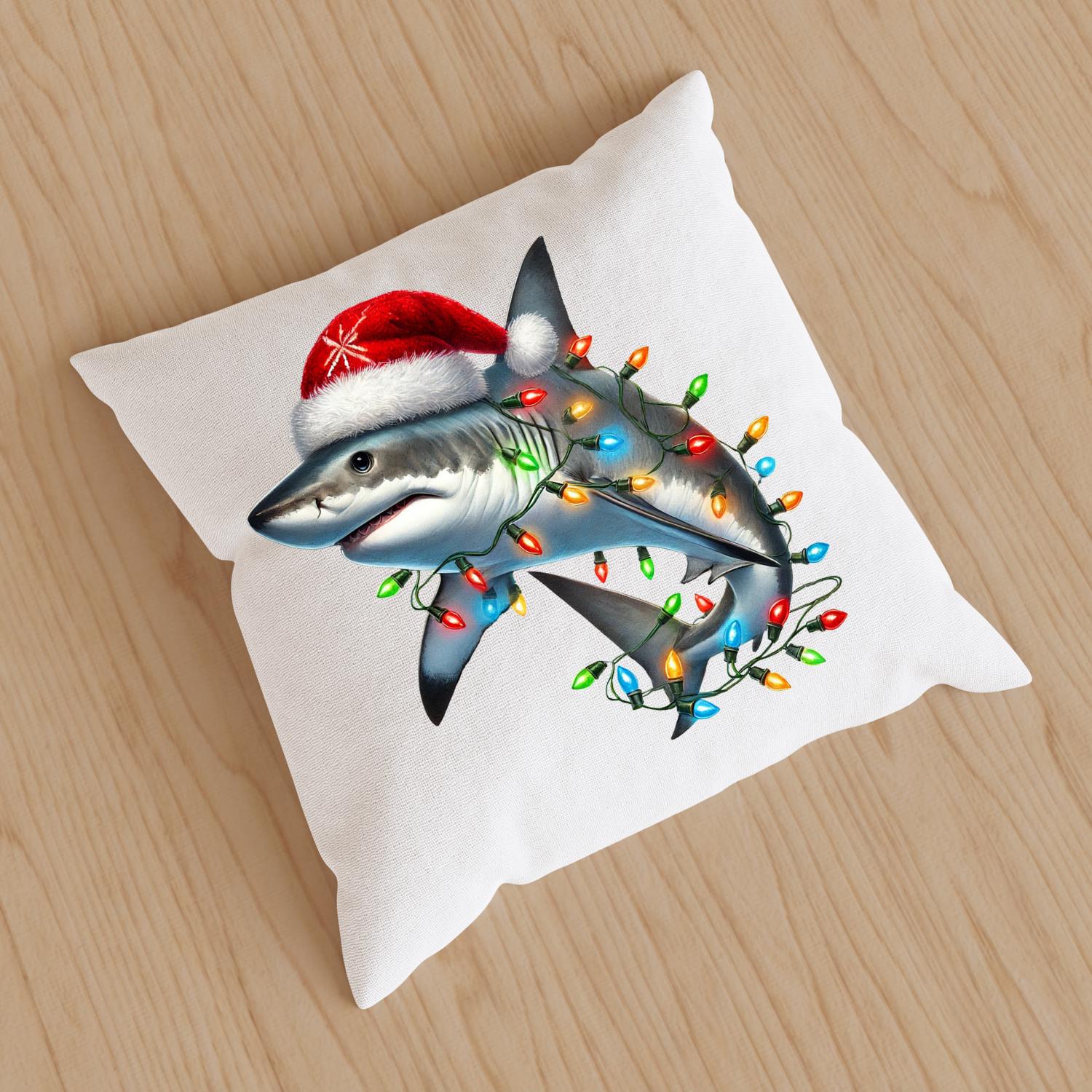 Christmas Shark PNG, Sublimation Design, Ocean Fish Png, Shark Clip Art ...