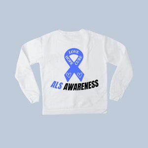 ALS Awareness Png, Transparent PNG for Sublimation Printing, Blue ...