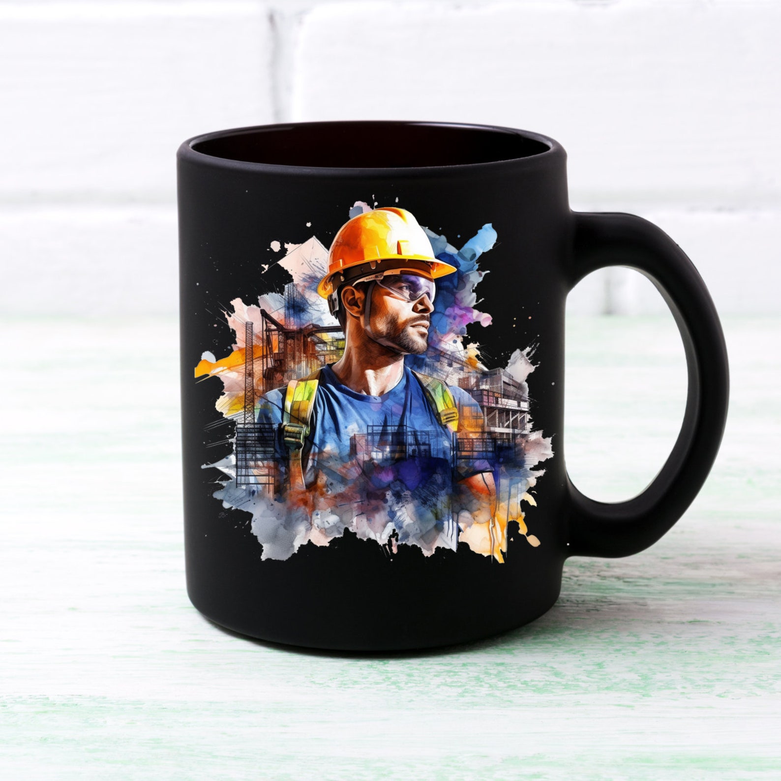 Construction Worker PNG Sublimation Design, Construction Clipart Design ...