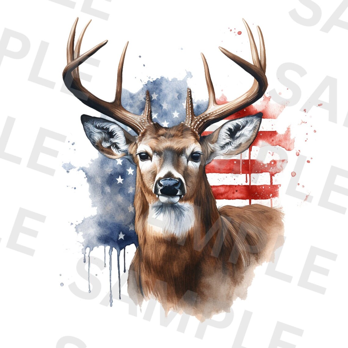 American Buck PNG, Digital Download, Deer Hunting Sublimation PNG, Deer ...