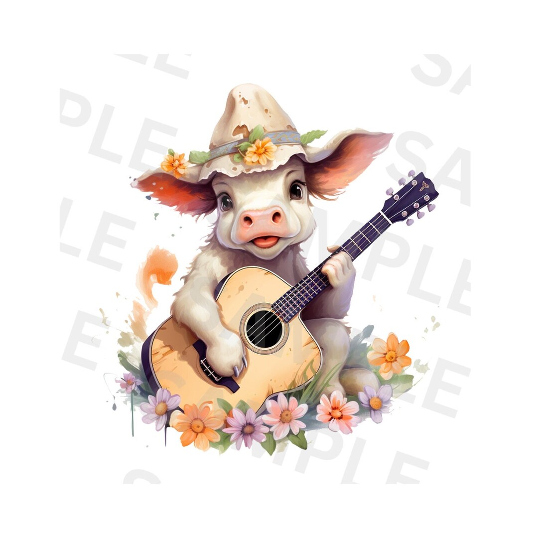 Cute Farm Cow PNG Clipart, DIY Printable Sublimation T-shirt ...