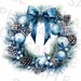 5 Christmas Wreath Clipart, Digital Clipart, Watercolor Clipart, High ...