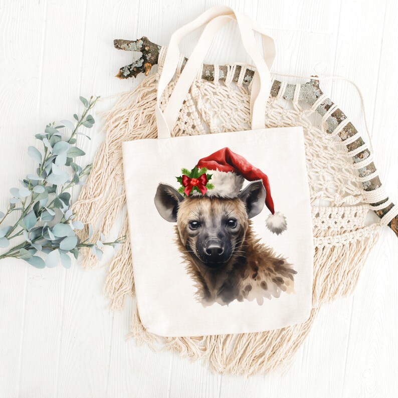 Christmas Hyena PNG, Hyena Clipart, Transparent PNG for Sublimation, Digital Download, Printable ...