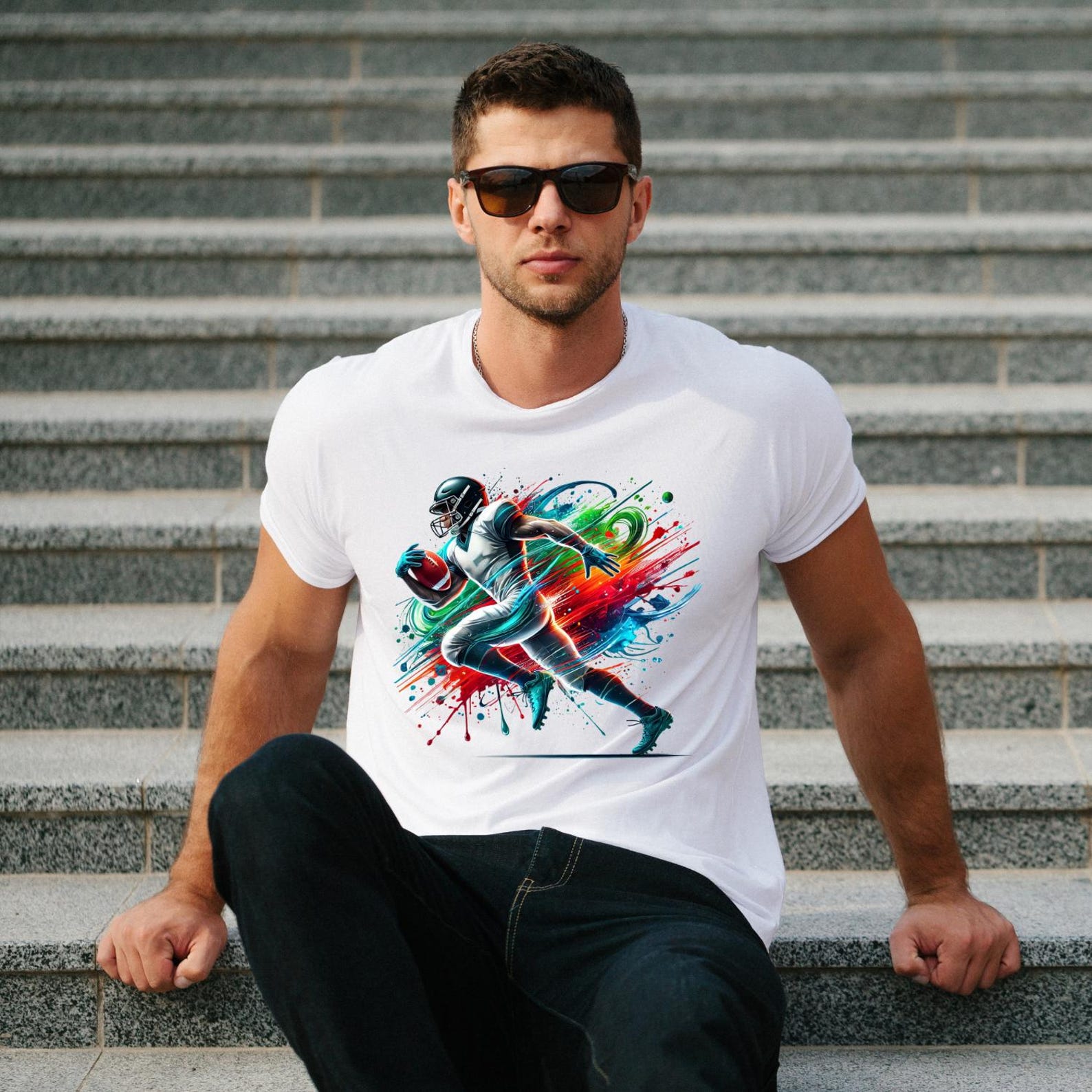 Football Player Png, Sublimation Design, Football Png, Athlete Png ...