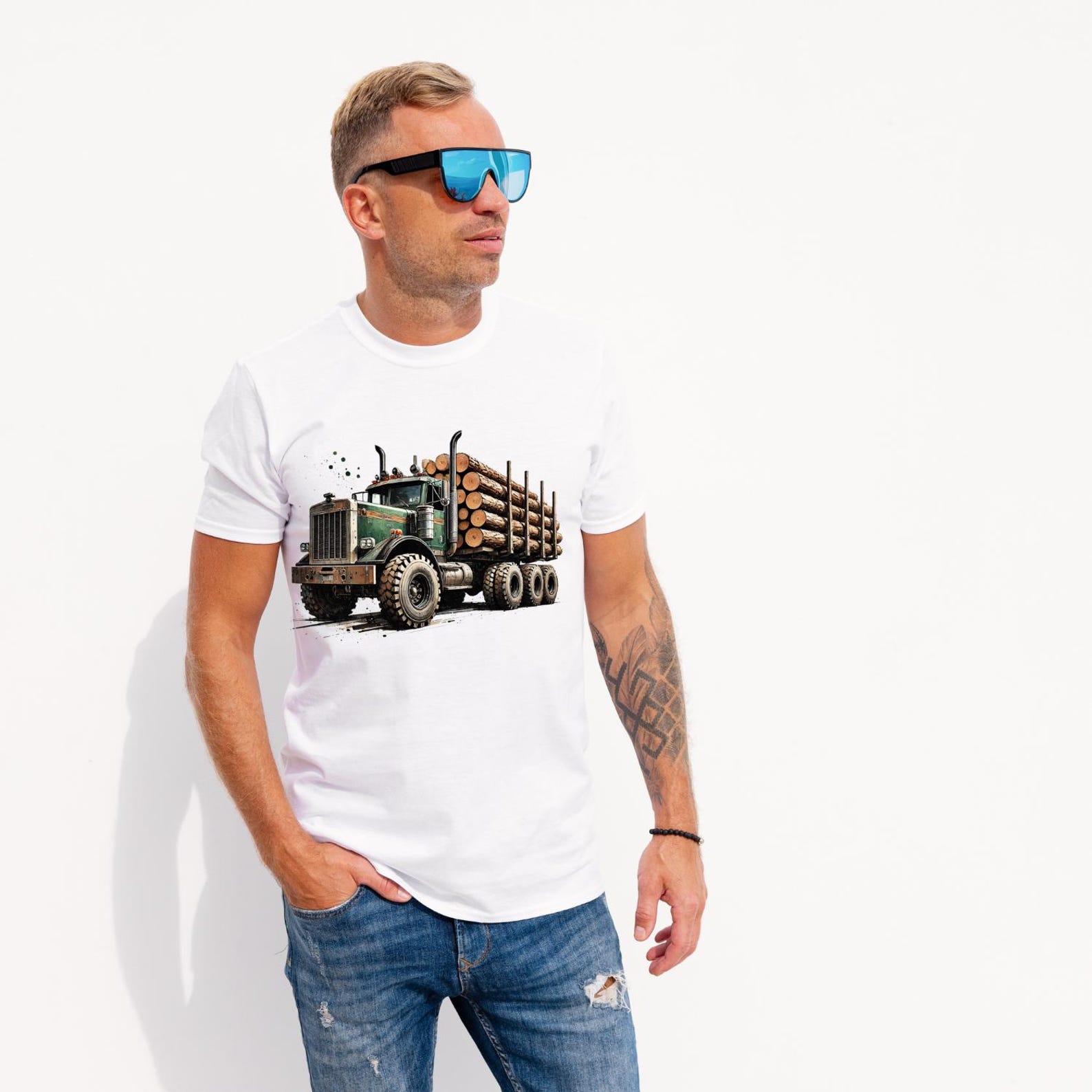 Logging Truck Png, Sublimation Design, Logging Equipment Png, Logging ...