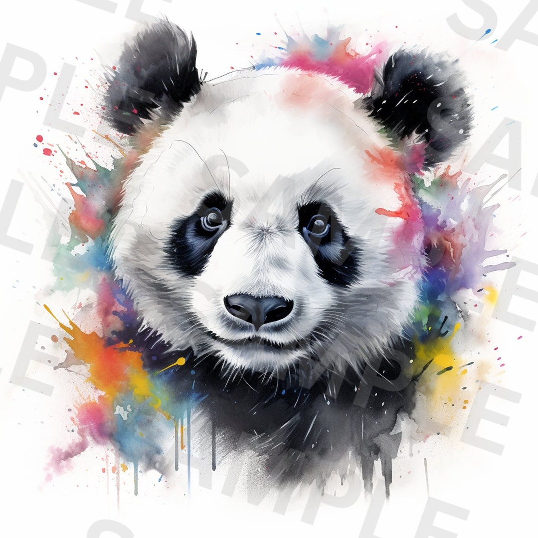 5 Panda Bear Clipart Set, Bear Face Clipart PNG, Panda Bear PNG ...