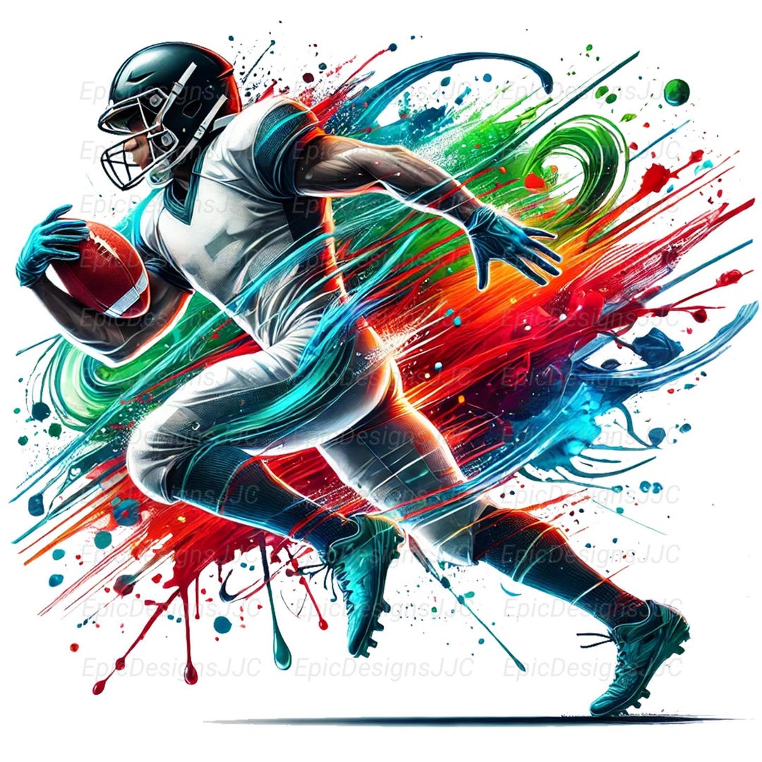 Football Player Png, Sublimation Design, Football Png, Athlete Png ...