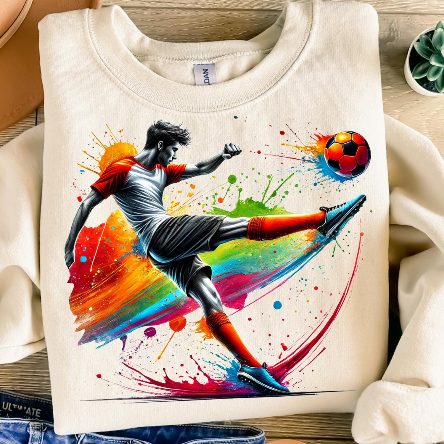 Soccer Player Png, Sublimation Design, Soccer Png, Athlete Png, Sport ...