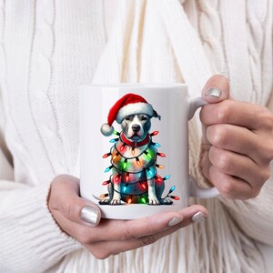 Christmas Pit Bull PNG, Sublimation Design, Pit Bull Clipart, Pit Bull ...
