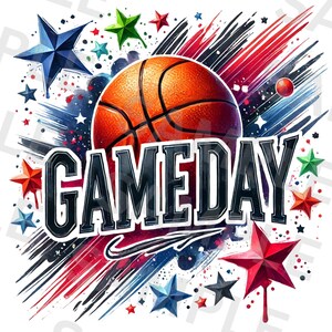 Game Day Basketball Png, Sports Sublimation Design, Basketball Png ...