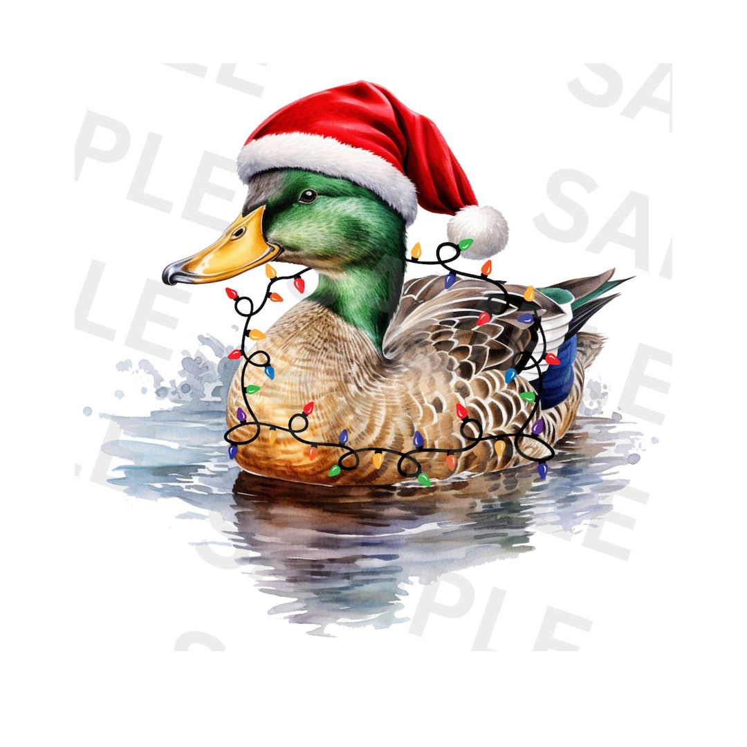 Christmas Duck PNG, Digital Download, Santa Duck Png, Christmas Duck ...