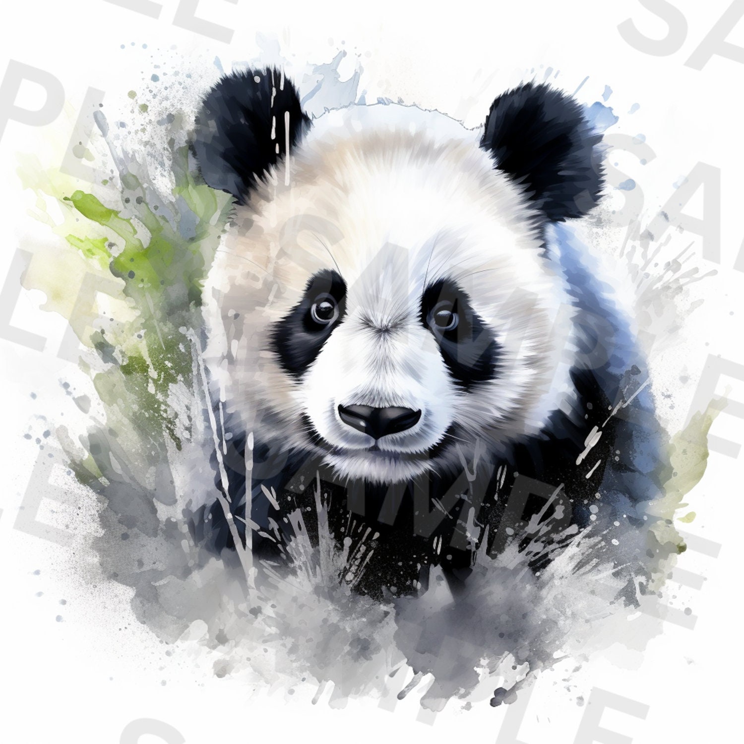 5 Panda Bear Clipart Set, Bear Face Clipart PNG, Panda Bear PNG ...