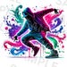 Neon Dance PNG Bundle – 5 Vibrant Dancer Cliparts for Zumba Shirts ...
