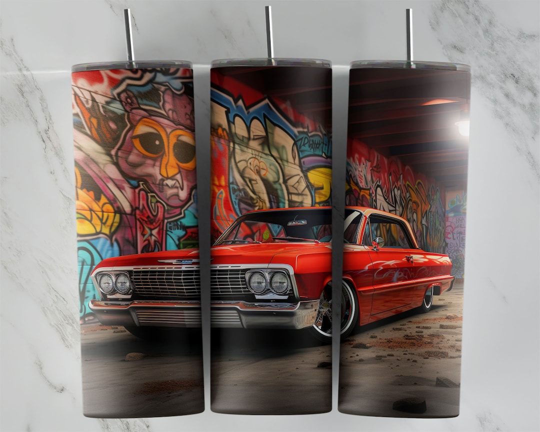 Orange 63 Impala 1963 Impala 20oz Skinny Tumbler Design PNG File ...