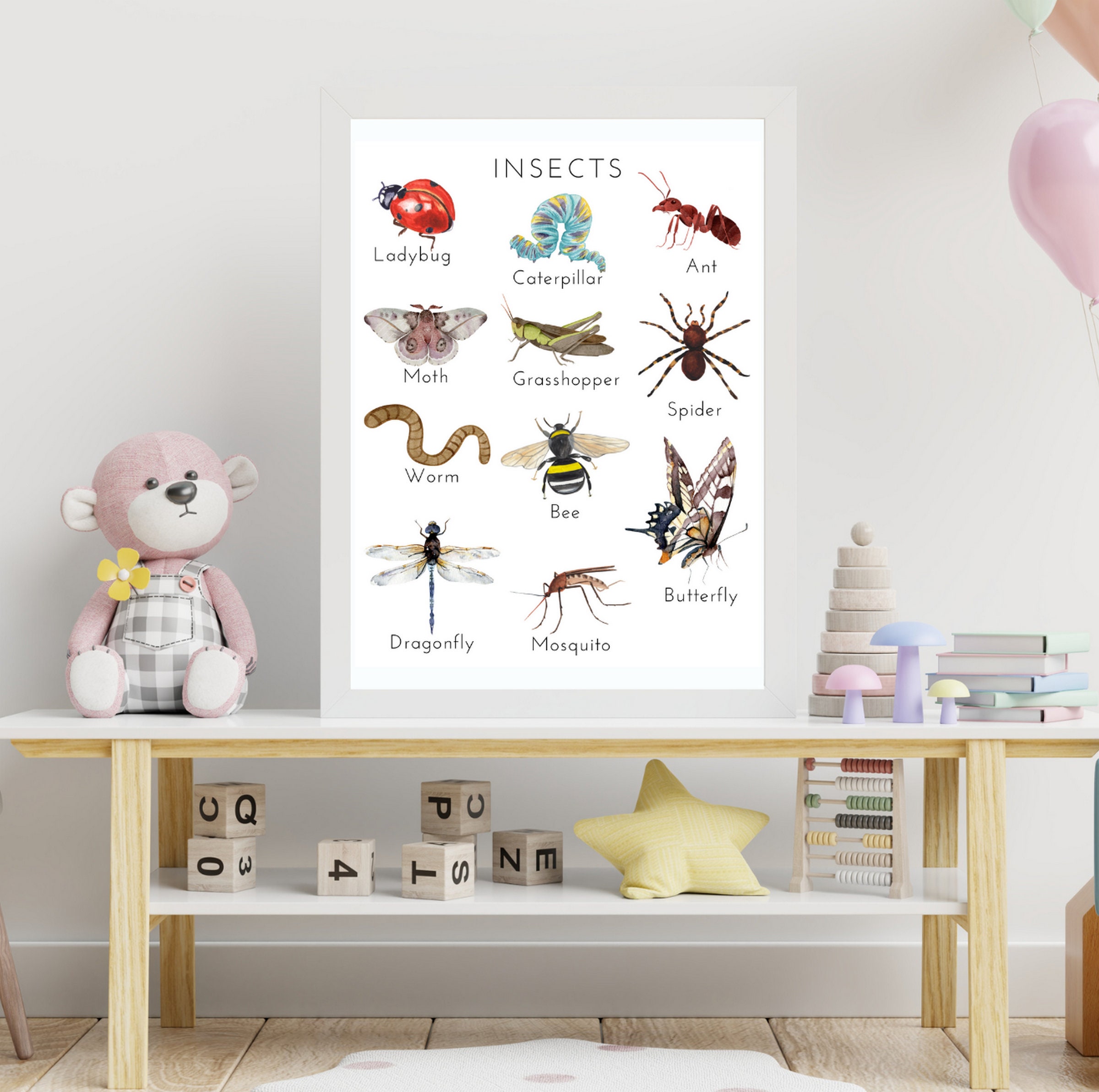 Insect Poster, Educational Poster, Montessori Poster, Homeschool ...