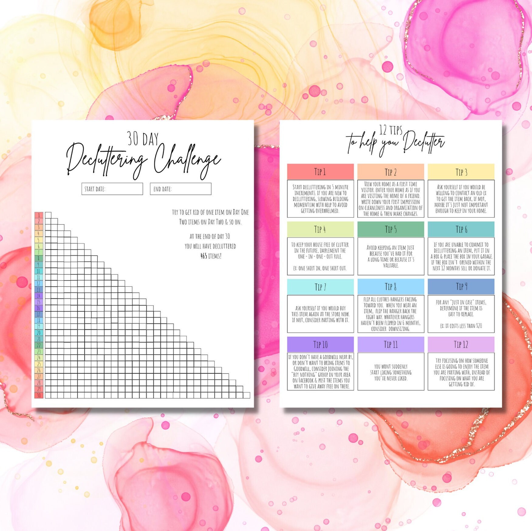 Ultimate Decluttering Planner Printable - Etsy