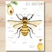 Bee Anatomy Poster, Educational Prints, Educational Poster, Classroom ...