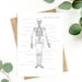 Human Skeleton Poster, Fill-in-the-blank, Educational Printables ...