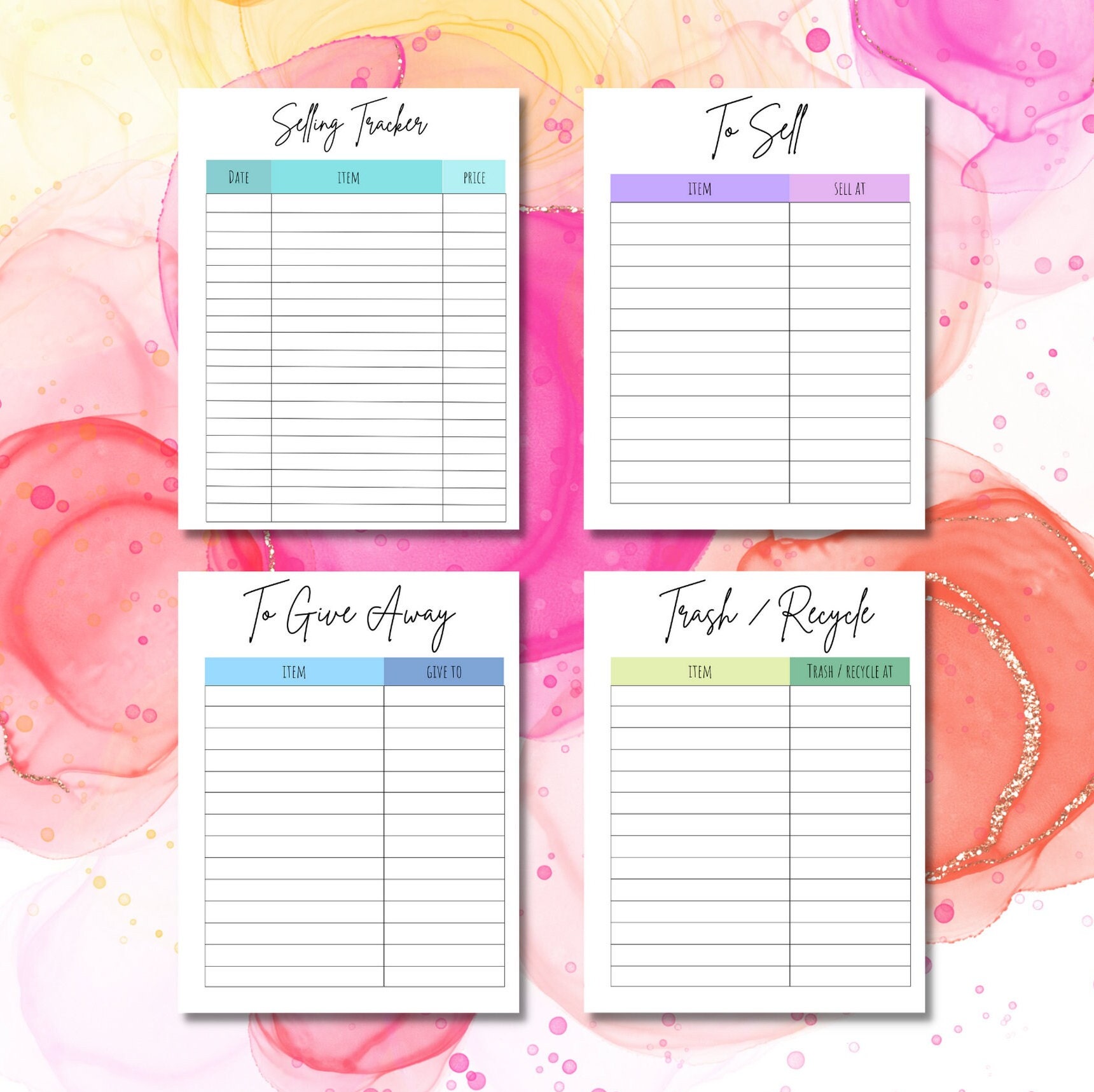 Ultimate Decluttering Planner Printable - Etsy