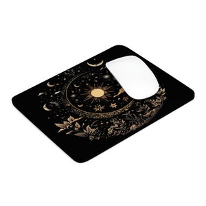 Magical Moon Mousepad, Boho Moon, Mystic Moon Mousepad, Gift for Moon ...