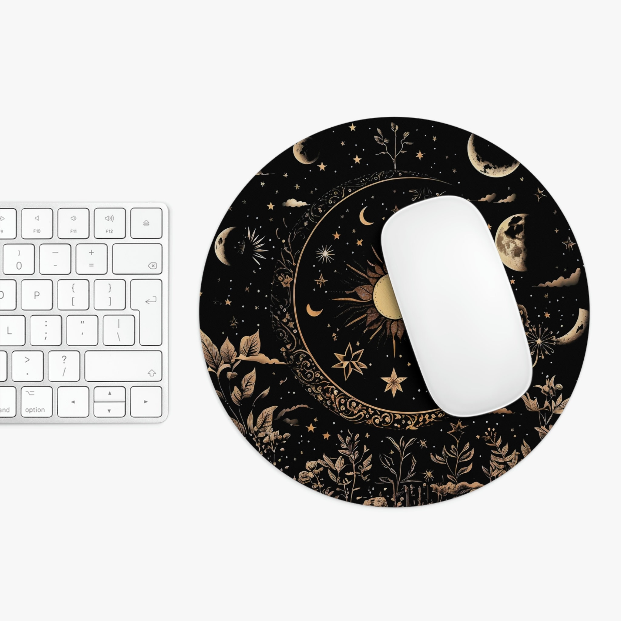 Magical Moon Mousepad, Boho Moon, Mystic Moon Mousepad, Gift for Moon ...